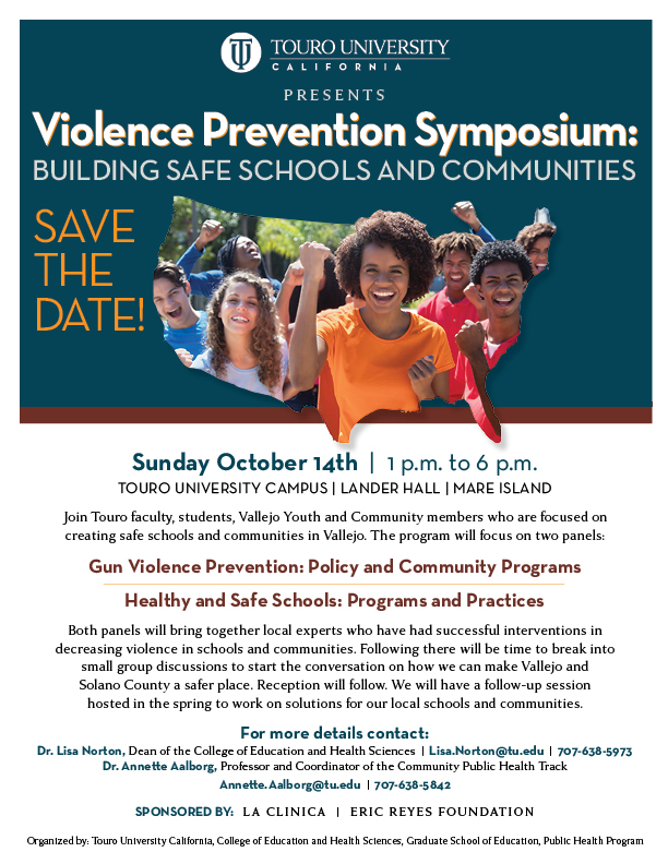Violence Prevention Symposium Registration Page - Touro University ...
